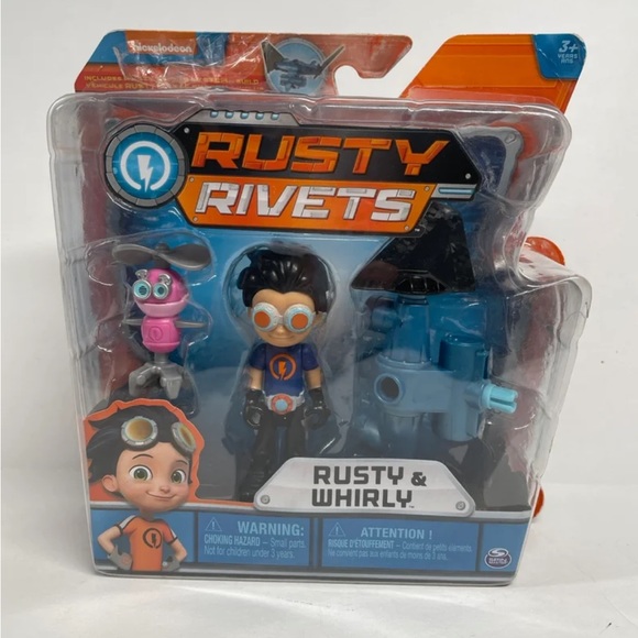 Nickelodeon | Toys | Rusty Rivets Nickelodeon Rusty Whirly Toy Figure ...